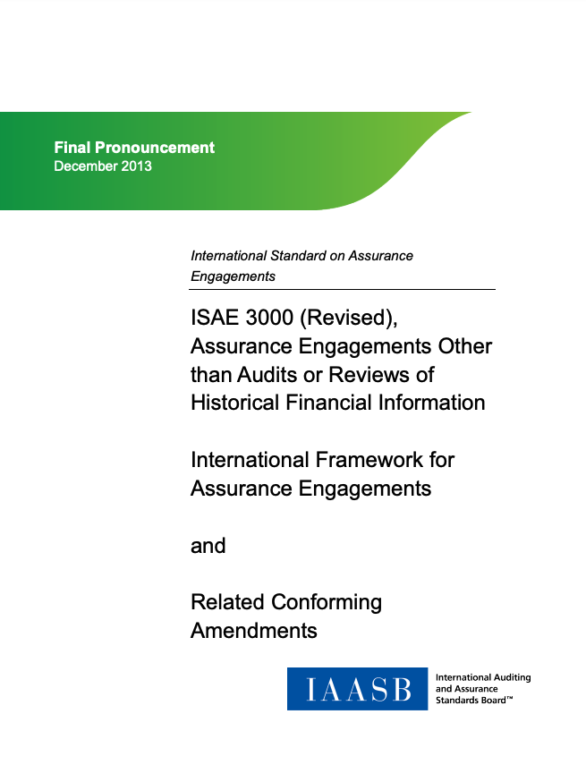 ISAE 3000 (Revised), Assurance Engagements Other Than Audits Or Reviews ...
