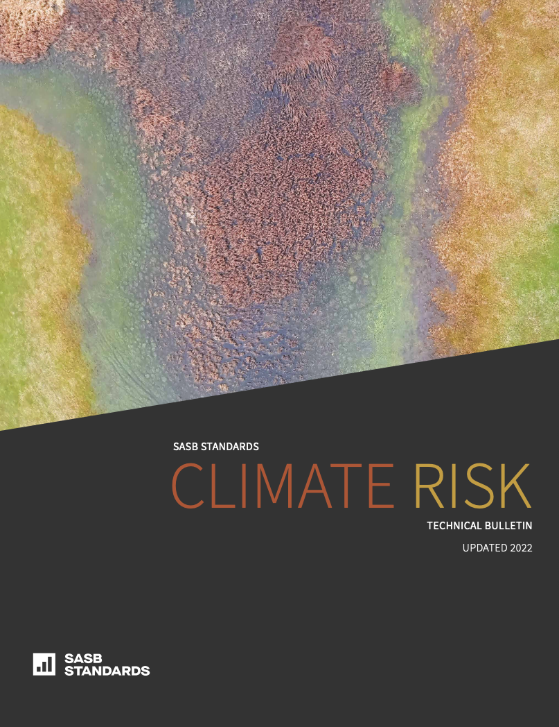 Sustainability Accounting Standards Board (SASB)’s Climate Risk ...