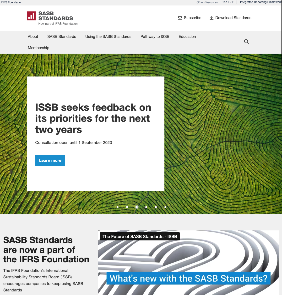 Sustainability Accounting Standards Board Standards (SASB) | IFC Beyond ...